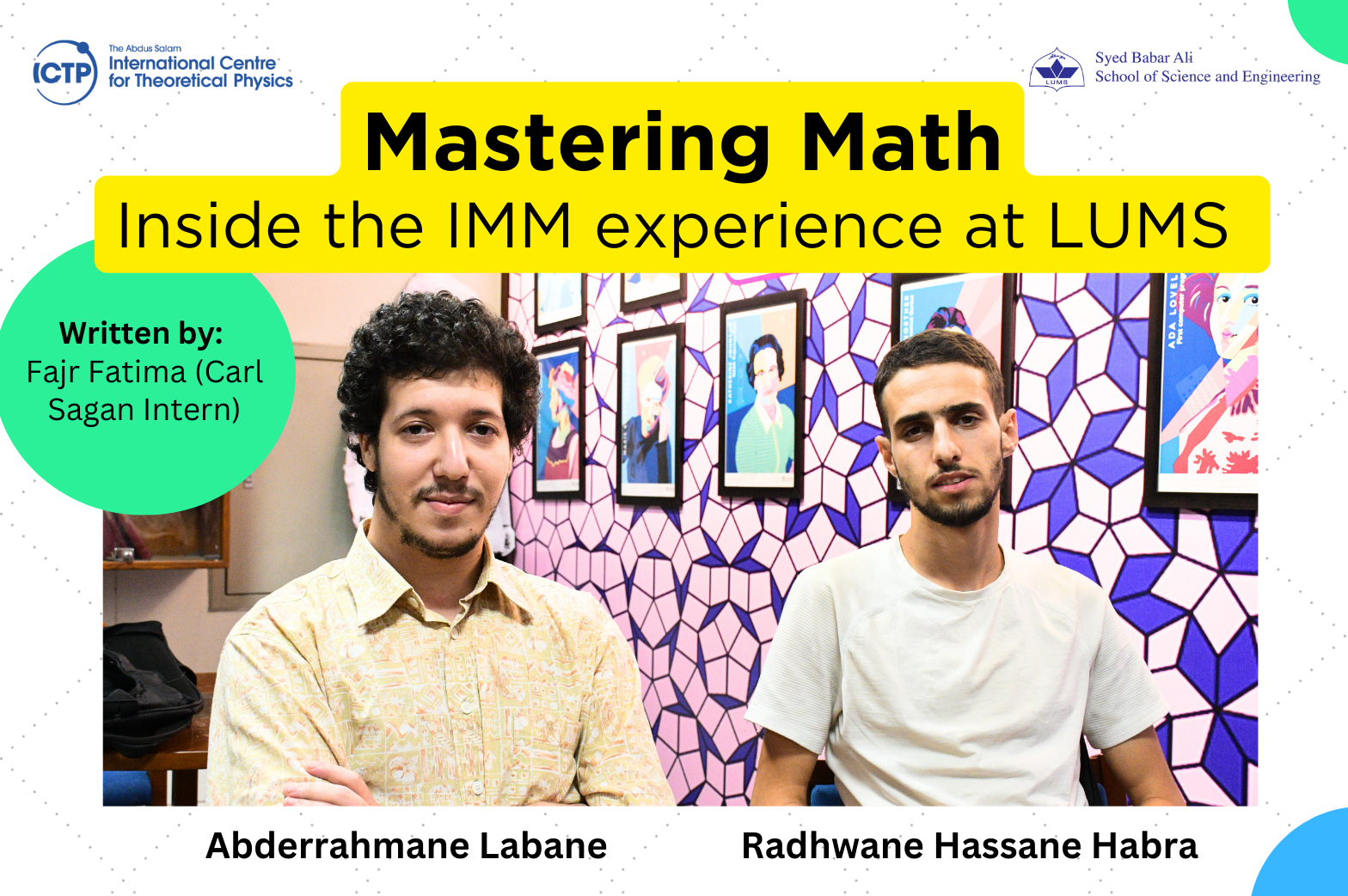 Mastering Math - Inside the IMM experience at LUMS | SBASSE